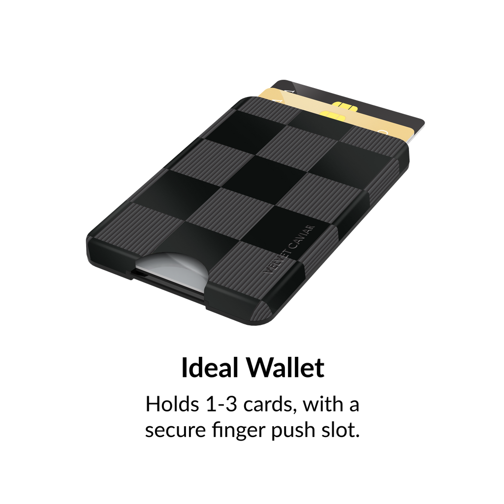 Noir Vibe Checkered Magsafe Wallet – VelvetCaviar.com