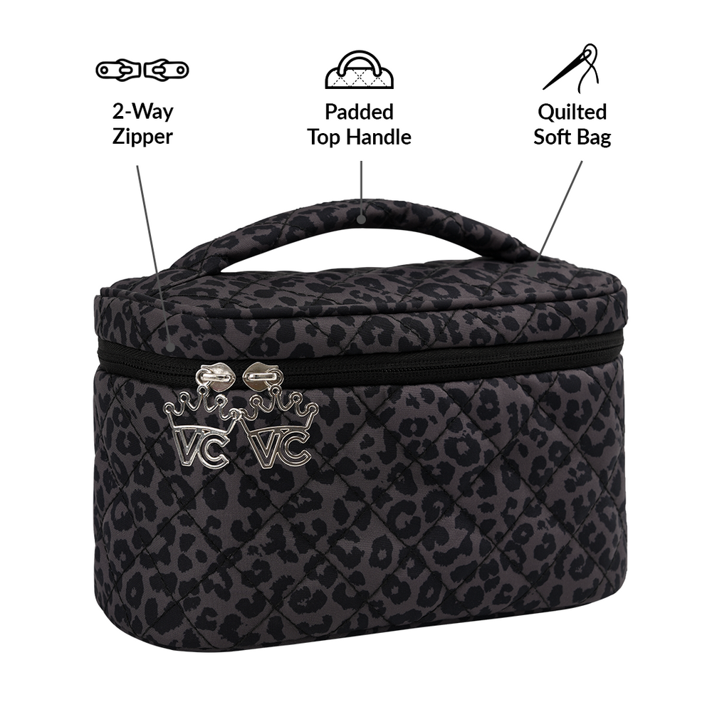 leopard makeup bag