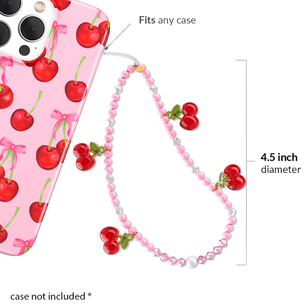 Sweet Cherry Phone Charm – VelvetCaviar.com