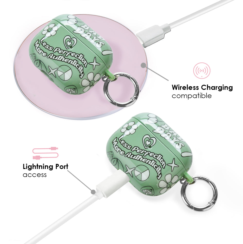 Good Vibes Matcha AirPod Case – VelvetCaviar.com