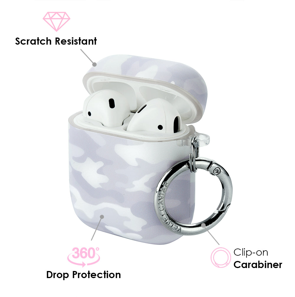 White Clouds Camo Airpods Case – VelvetCaviar.com