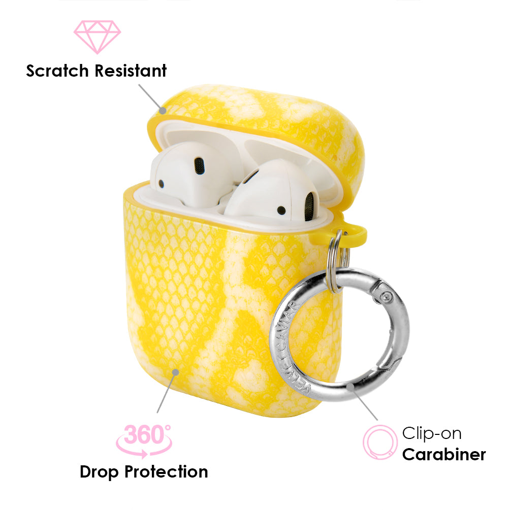 Yellow Snake Airpods Case – VelvetCaviar.com