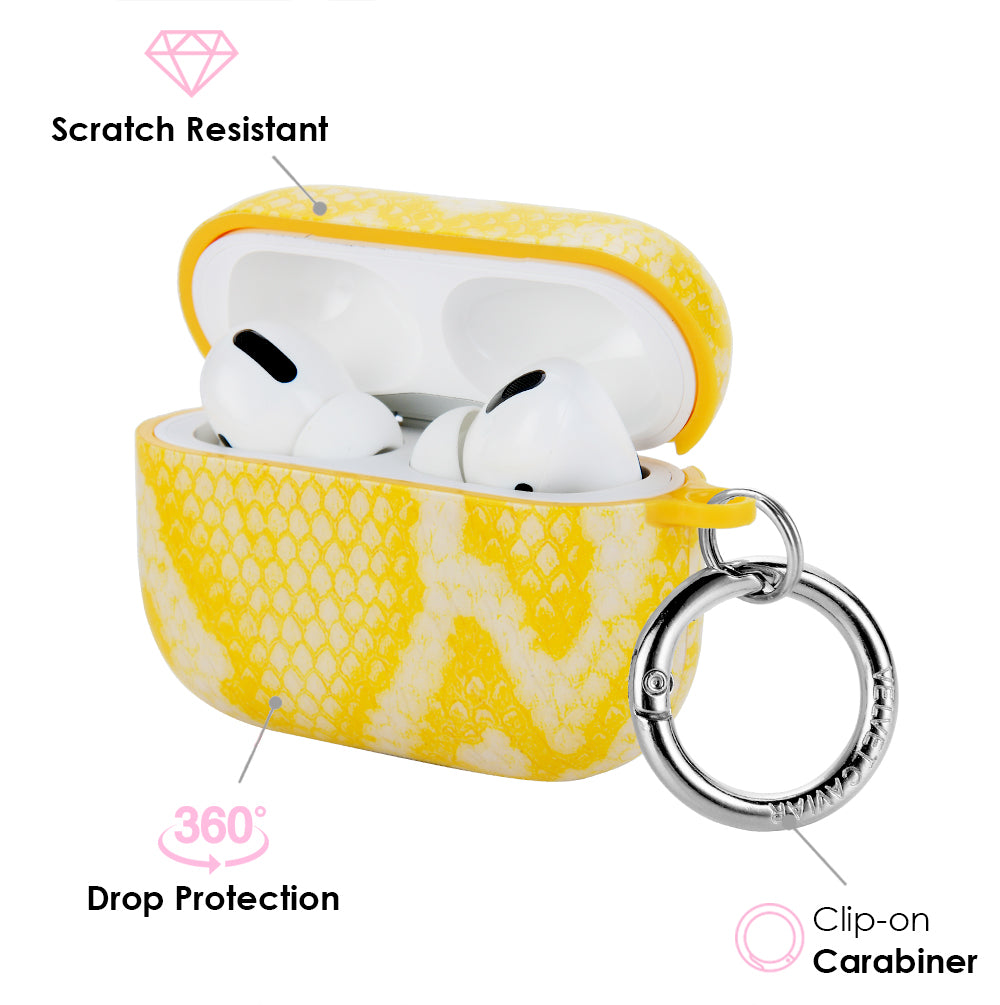 Yellow Snake Airpods Case – VelvetCaviar.com