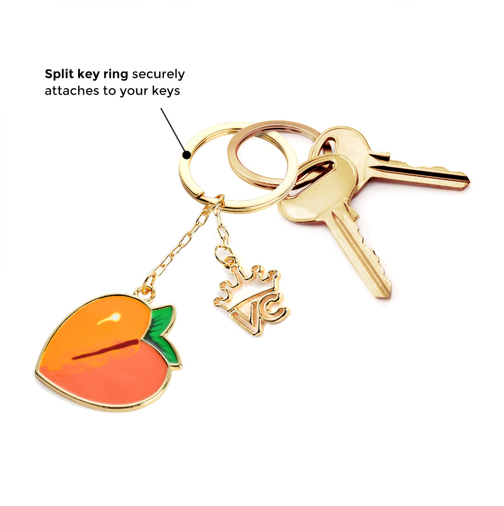 Peach Keychain – VelvetCaviar.com
