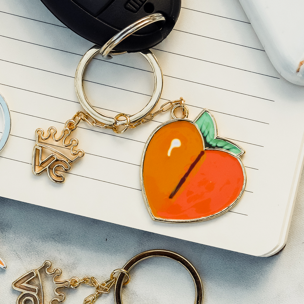 Peach Keychain – VelvetCaviar.com