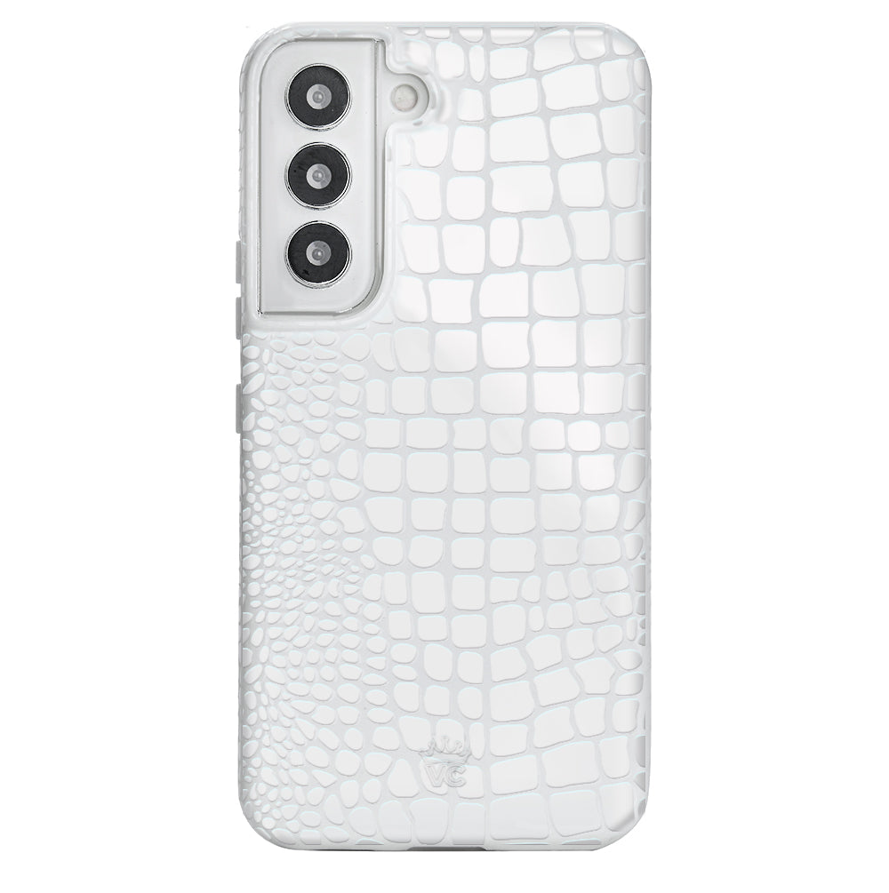 White Croc Samsung Case – VelvetCaviar.com