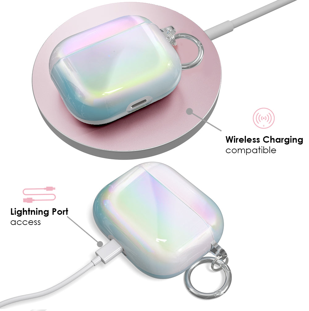White Opal Airpods Case – VelvetCaviar.com